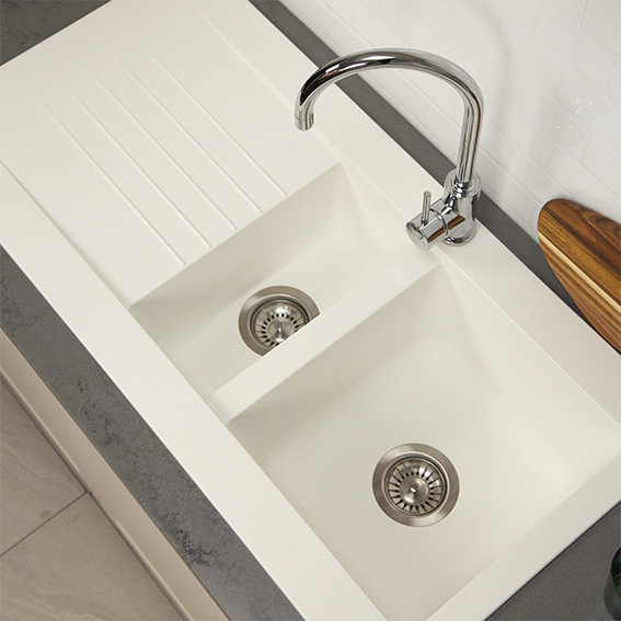 One And A Half Bowl Fibr Composite Kitchen Sinks | Styl Design